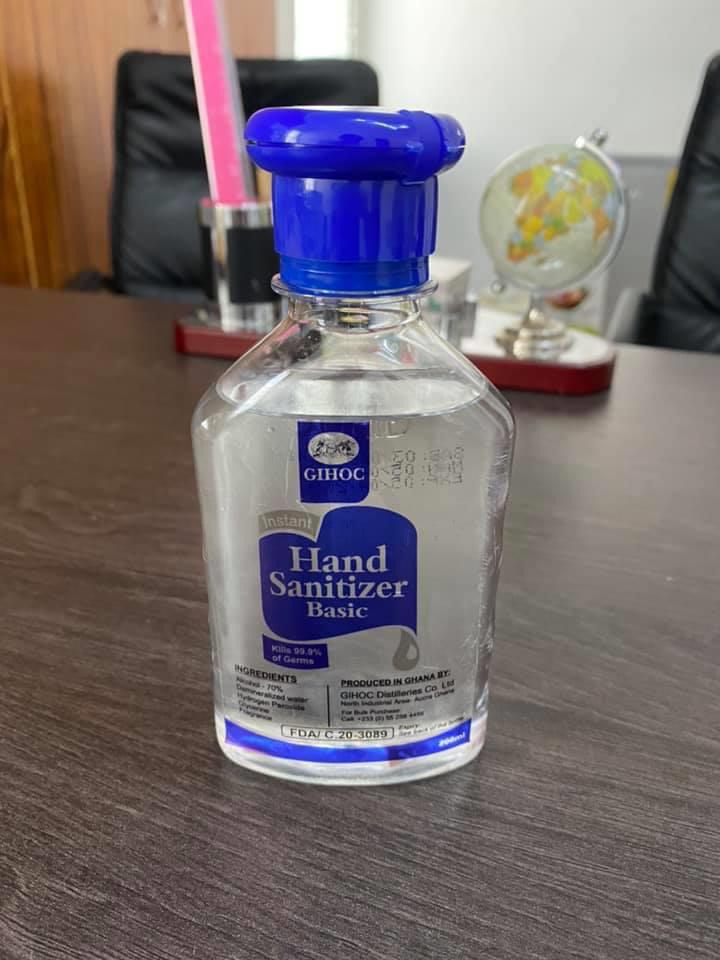 GIHOC Supports Rebecca Foundation With 480 Bottles Of Sanitizers