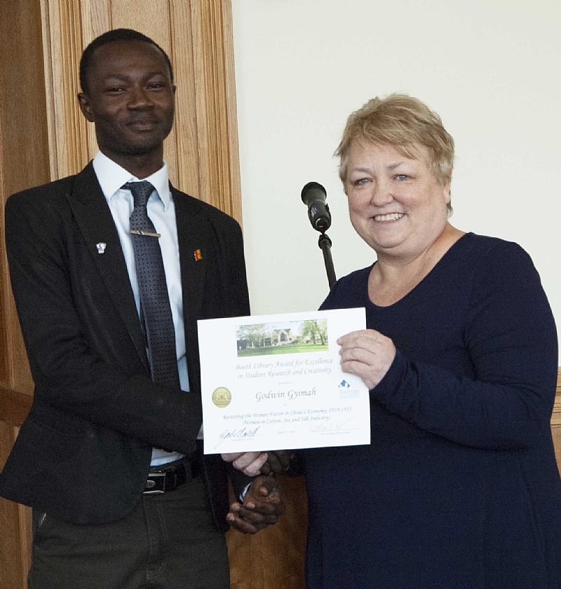 Gyimah honored for student research at EIU