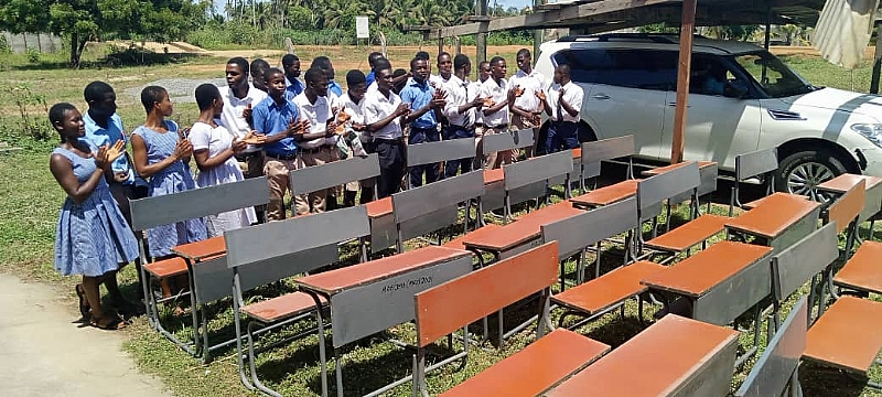 Jomoro MCE supports Half Assini Technical School with furniture