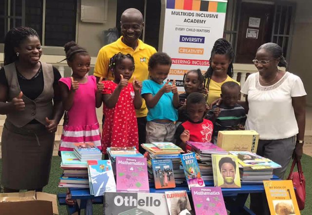 Matilda Amissah-Arthur donates to Multikids Inclusive Academy Matilda Amissah-Arthur donates to Multikids Inclusive Academy