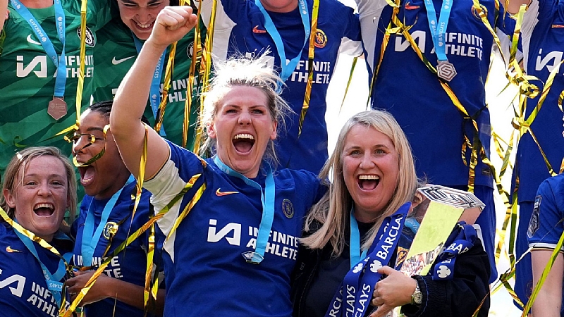 Chelsea win fifth straight title as Hayes signs off in style