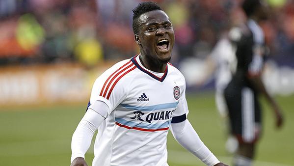 David Accam scores in Chicago Fire’s 1-0 win over DC United