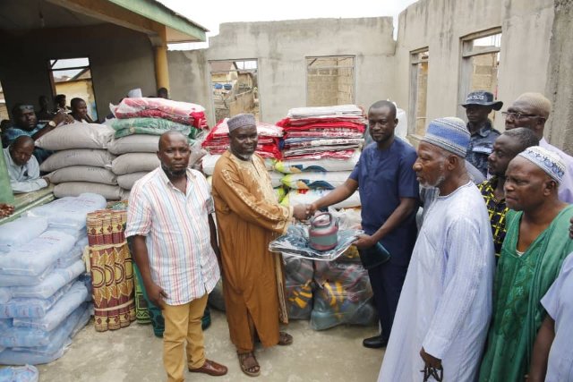 Eugene Arhin Donates To Muslims At Awutu Bawjiase