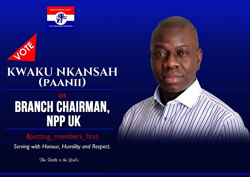 Derek Kwaku Nkasah Elected New NPP-UK Branch Chairman