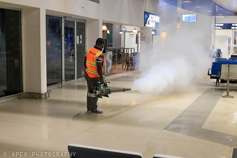 Disinfection of airports intensified