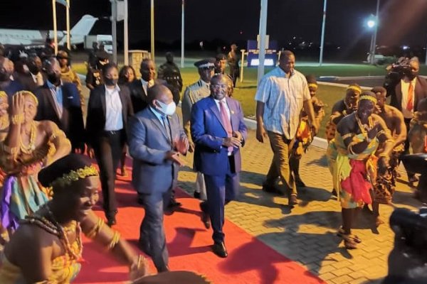 Mozambican President lands in Ghana for state visit