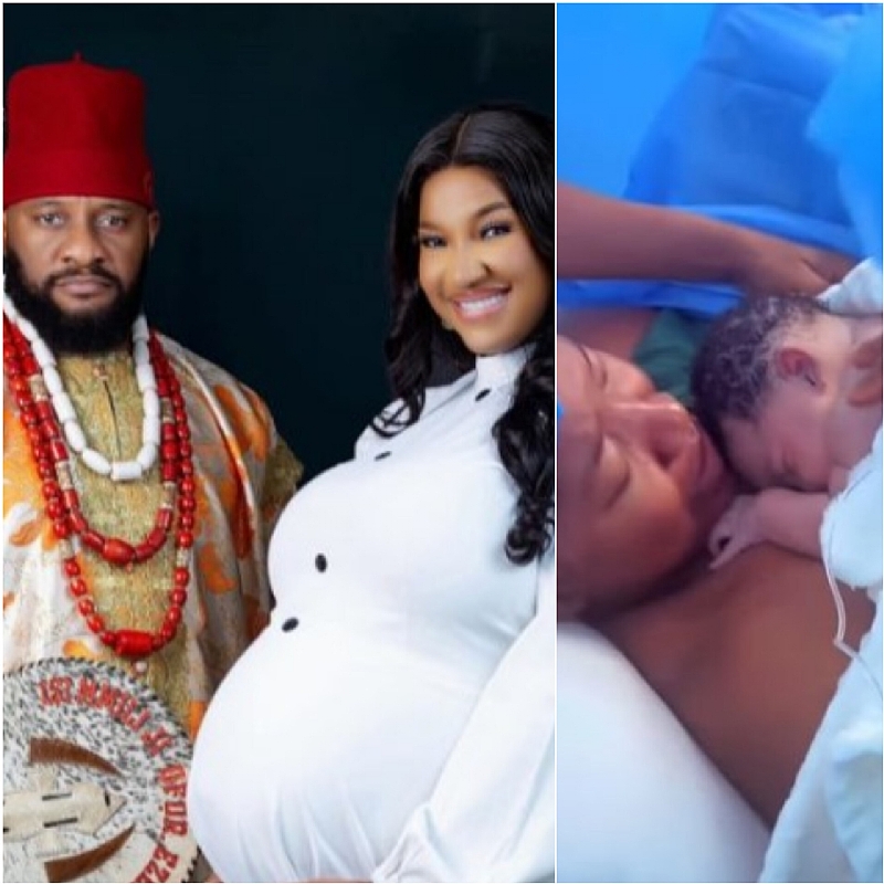 Yul Edochie and Wife Judy welcome third child, baby girl named Universe ...