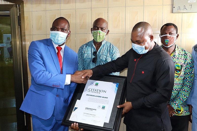 GRASAG-UENR Commisions Office, Honours Former Officers