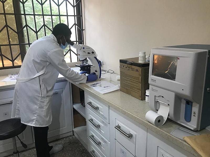 The medical laboratory space