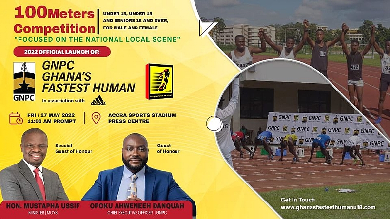 GNPC Ghana Fastest Human 2022 to be launched on Friday