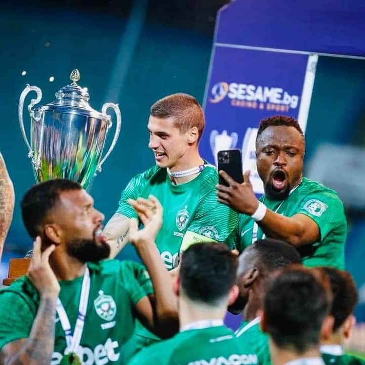 Ghana forward Bernard Tekpetey lifts Bulgarian Cup with Ludogorets