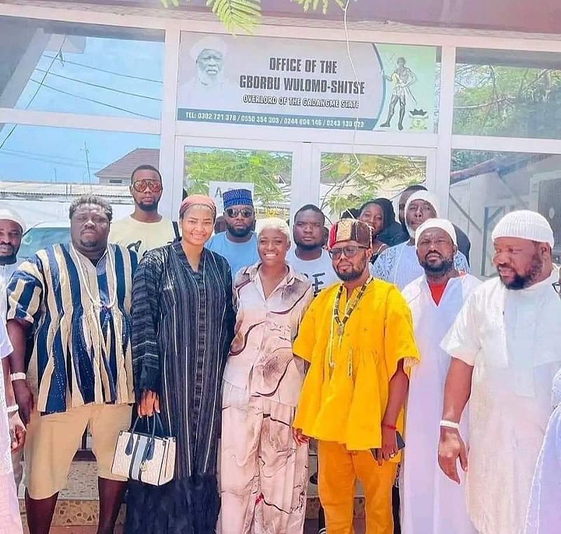 Fella Makafui honours Nungua stool’s invitation over land document ...