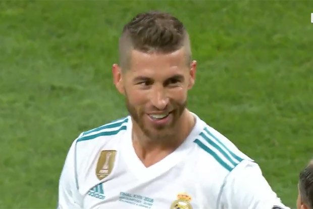Mohamed Salah injury: Sergio Ramos Pictured LAUGHING After Liverpool ...