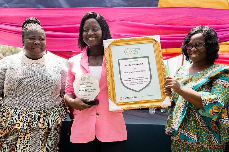 Ghanaian teacher wins 2025 global Cambridge Dedicated Teacher Award