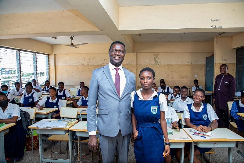 A promise kept: Education Minister delivers on PRESEC Osu Form 3 block ...