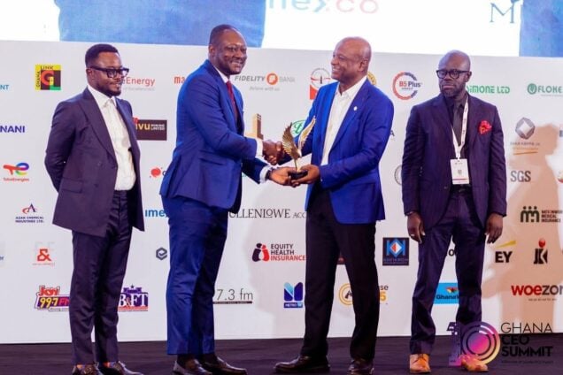 TOR MD Edmond Kombat Wins Top Leadership Award at Ghana CEOs Summit