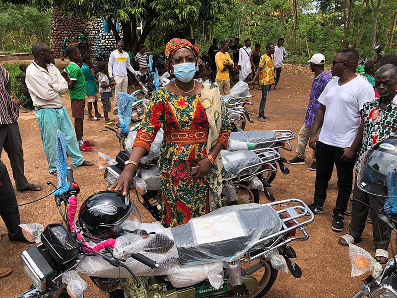 MP for Salaga South donates 15 motorbikes to the Konkomba Ward