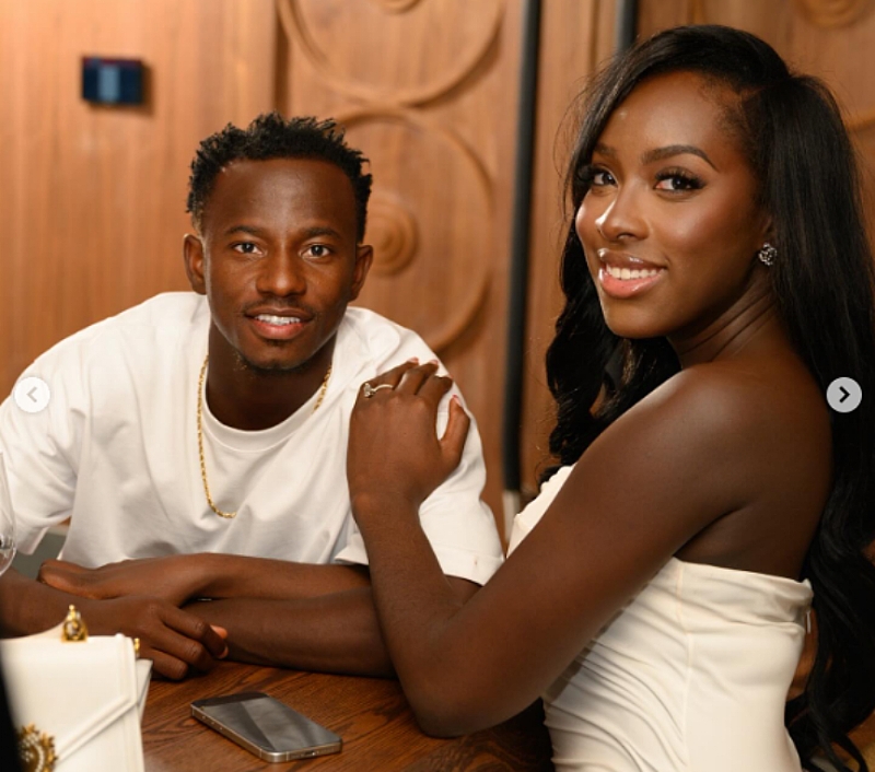 Black Stars winger Yaw Yeboah proposes to girlfriend, Gifty Boakye [PHOTOS]