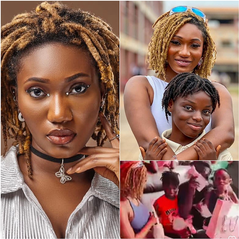 Wendy Shay gifts her goddaughter's father money after visiting his furniture shop