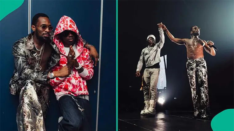 Rema pays emotional tribute to D’banj at 02 Arena Concert