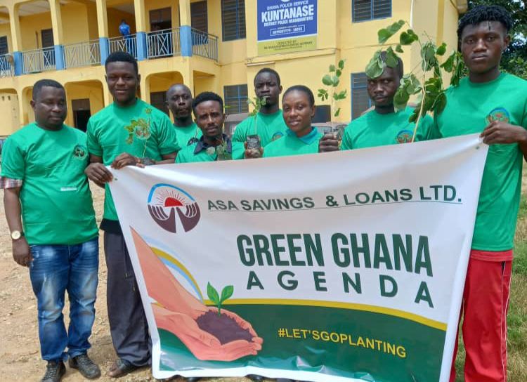 ASA Savings and Loans plant trees at Kuntanase DA School, Police ...