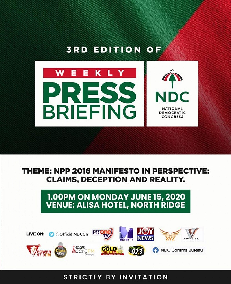 Watch Live Ndc Scrutinizes Npps Manifesto Promises