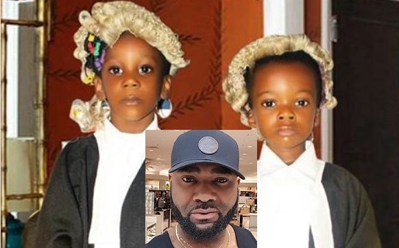 Single Father, Actor, Prince Eke Shares Cute Photos of his Twins