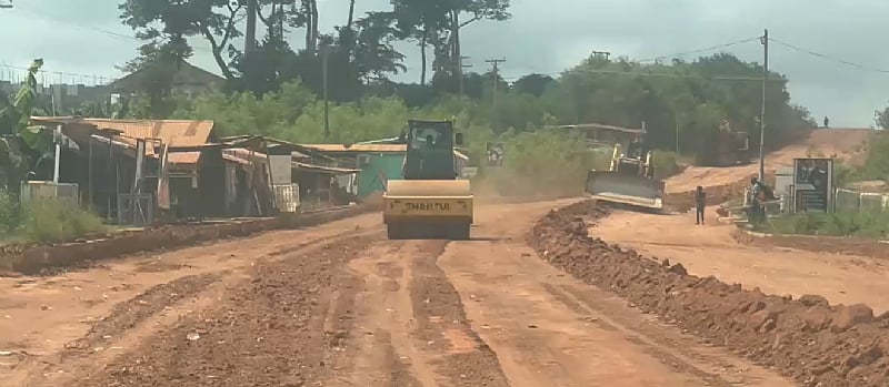 Work resumes on Sewua Hospital road project