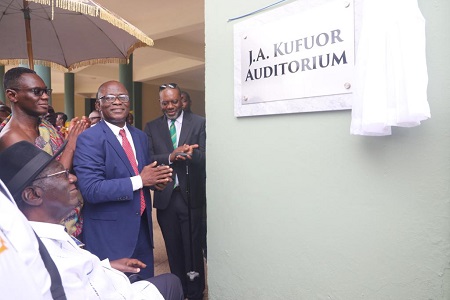 Prempeh College names assembly hall and dormitory after Kufour, NAPO
