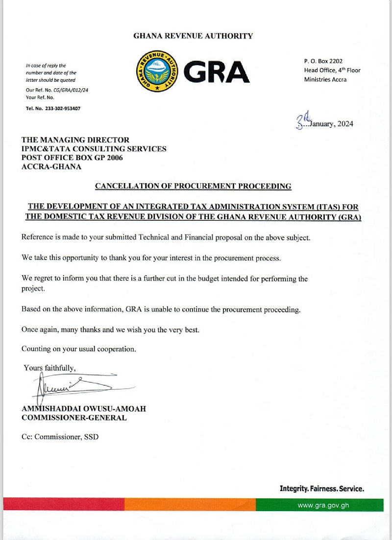 GRA Boss Unilaterally Wills Ghana's Domestic Tax Mobilization To Indian ...