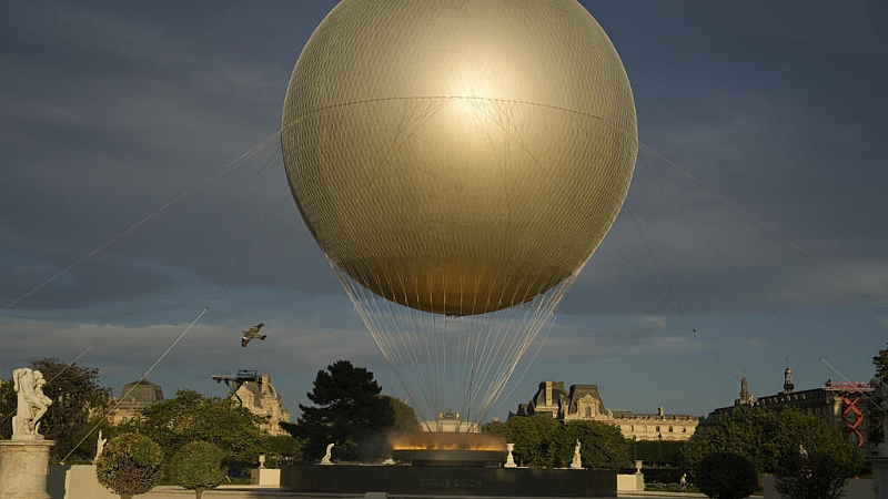 France's iconic Olympic cauldron returns to light up summer nights in Paris