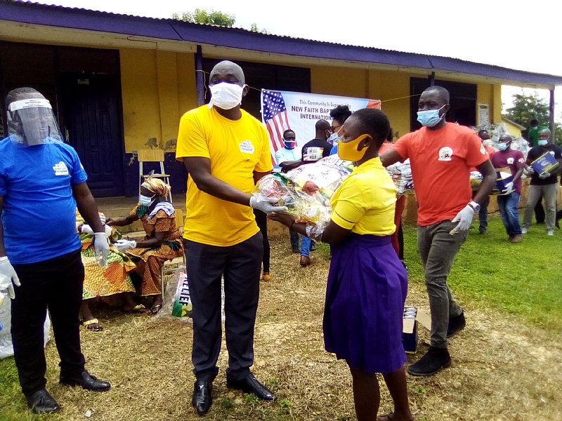 Dormaa East: Over 1,200 Students Receive COVID-19 Relief Items