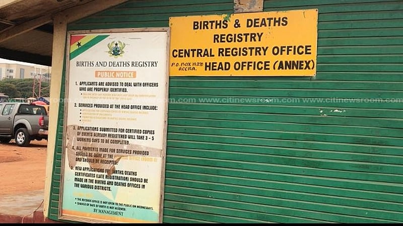 Head office of Births & Deaths Registry relocated to Shiashie
