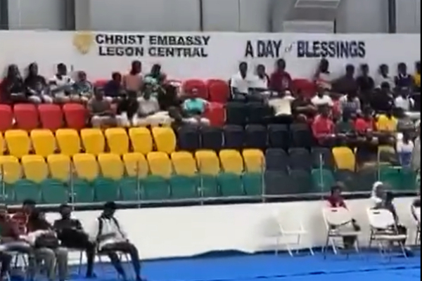 $145m Borteyman Sports Complex turned into a church venue [VIDEO]