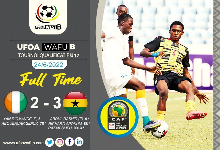 WAFU Zone B U17 tournament: Ghana’s Black Starlets defeat Ivory Coast 3-2 to clinch bronze medal