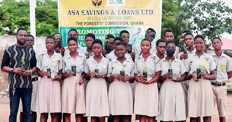 ASA Savings and Loans continue tree planting exercise at Ngleshie ...