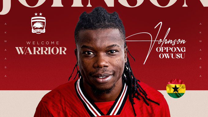 I will deal with pressure at Asante Kotoko, says new signing Johnson ...