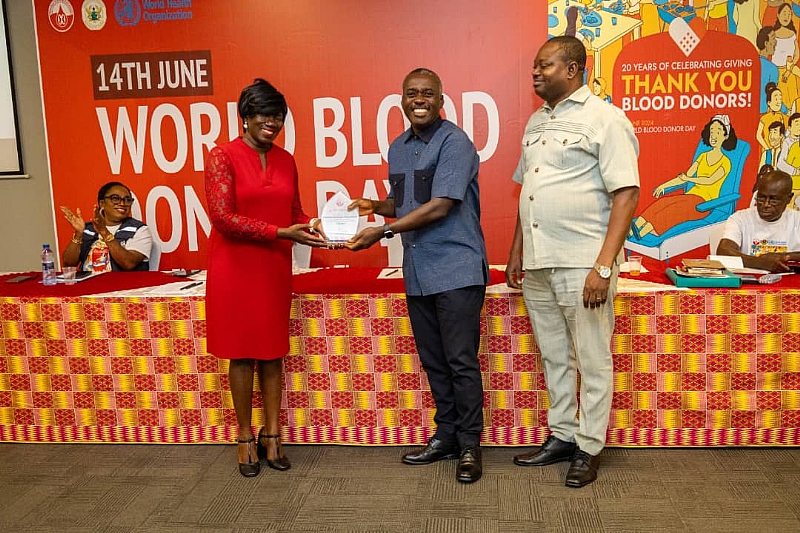 NIC decorated as best national overall blood donation organization