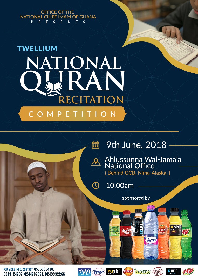 All Set For Twellium National Qur’an Recitation Competition