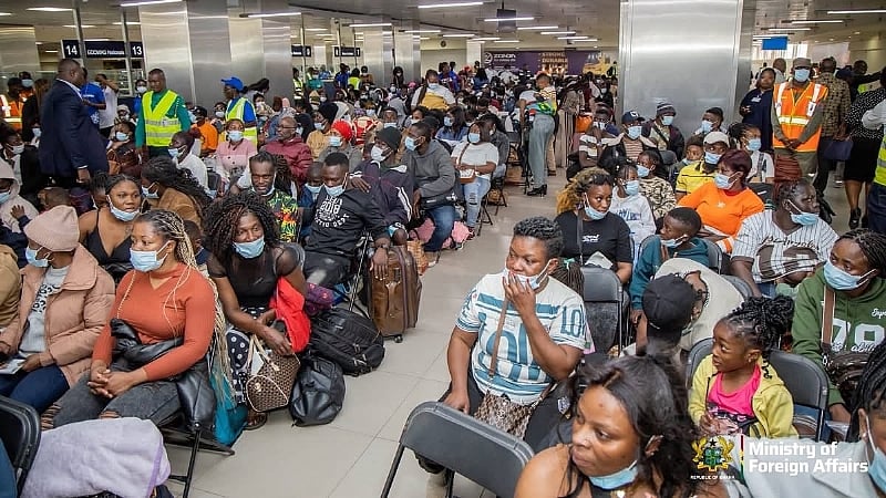Second Batch of Ghanaians Airlifted Home as Joyful Evacuation Continues