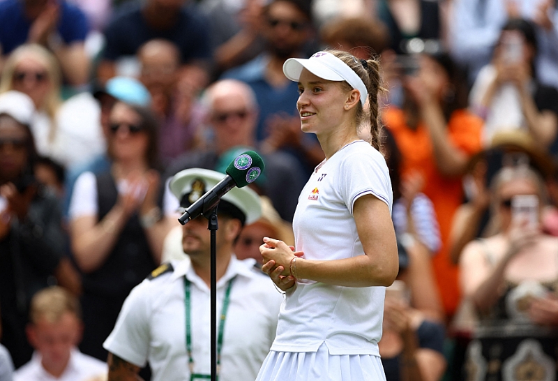 Wimbledon 2024: Elena Rybakina beats Elina Svitolina in quarter-finals