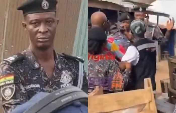 Police interdict Officer captured in viral video assaulting reporter at ...