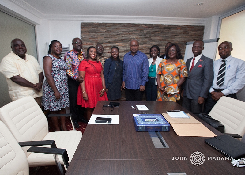 Old Achimota Basic School Students Visit John Mahama