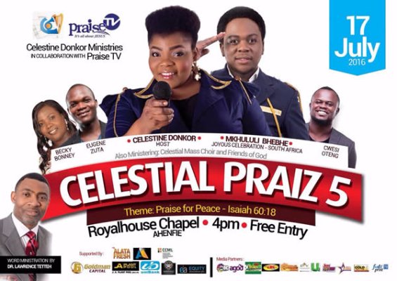 2016 Celestial Praiz to feature Mkhululi Bhebhe on July 17