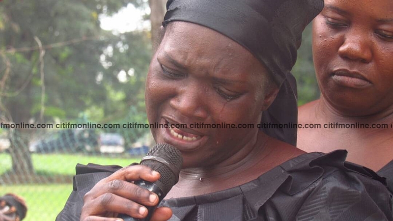 Tears flow at Christopher Opoku’s funeral [Photos]