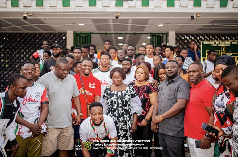 TEIN KNUST hosts door-to-door campaign with NDC dignitaries
