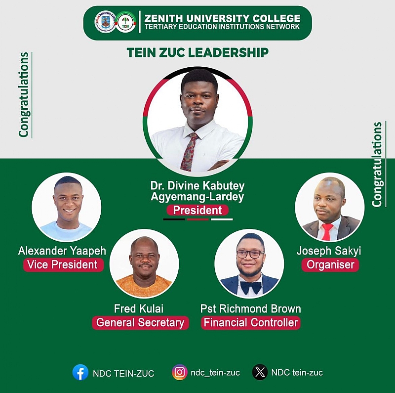 TEIN- Zenith University College elects new leaders