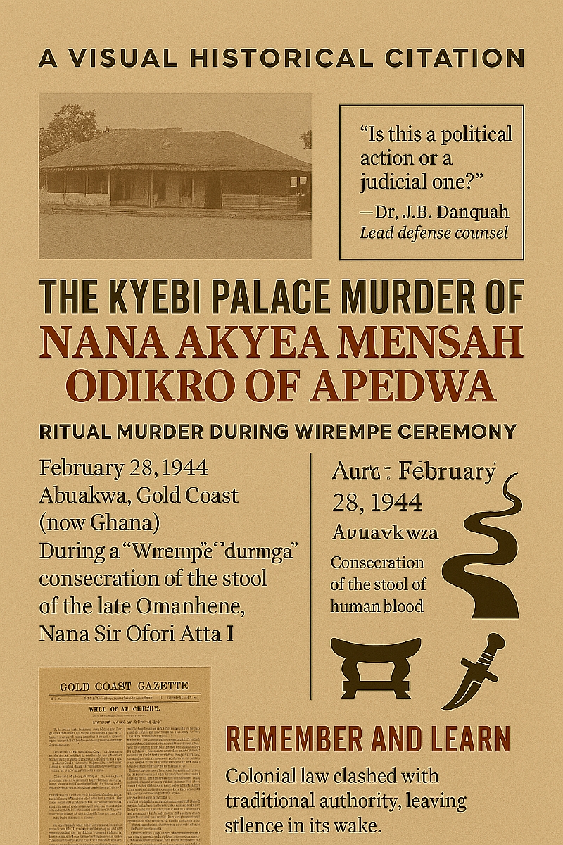 Blood at the Stool: Reclaiming the Memory of the Kyebi Palace Murder