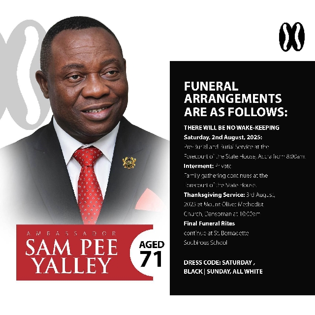 Final farewell for Ambassador Sam Pee Yalley set for August 2