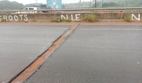 Atomic junction flyover expansion joints exposed